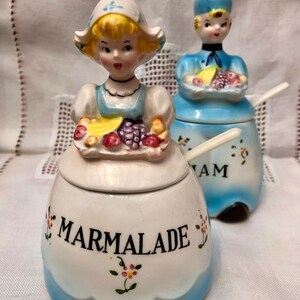 Vintage 1950s Fairylite Kitsch Ceramic Preserve Pots - Etsy