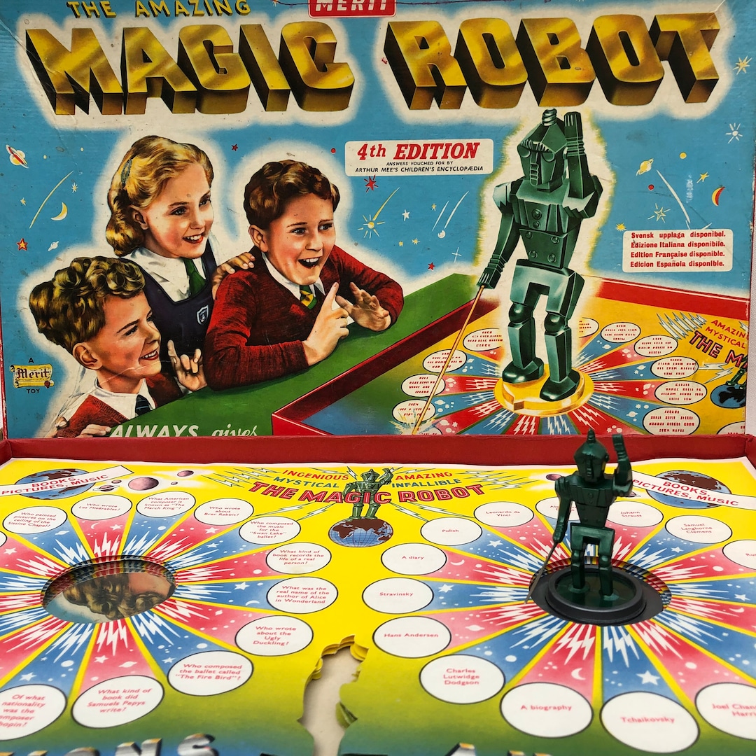 Wonderful Vintage 1960s Magic Robot Game Merit Magic Robot - Etsy