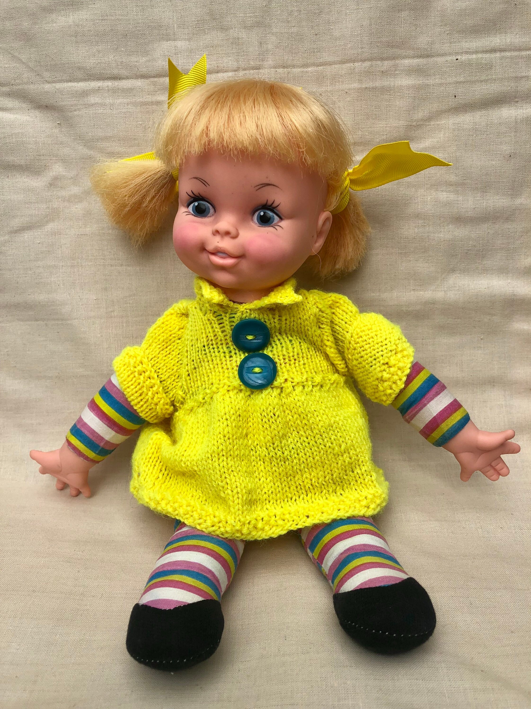 Vintage 1970 Remco Lil Polly Puff Doll - Etsy