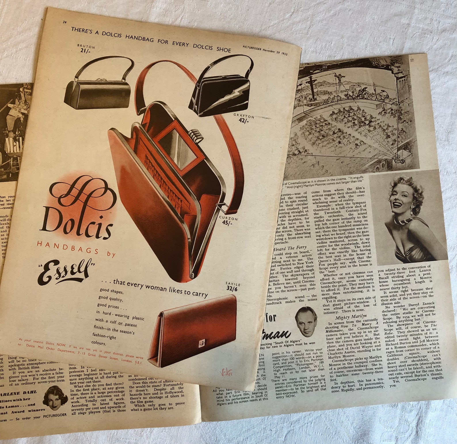 1950s Hollywood Ephemera, 1952 & 1953 Picturegoer Magazines, National ...