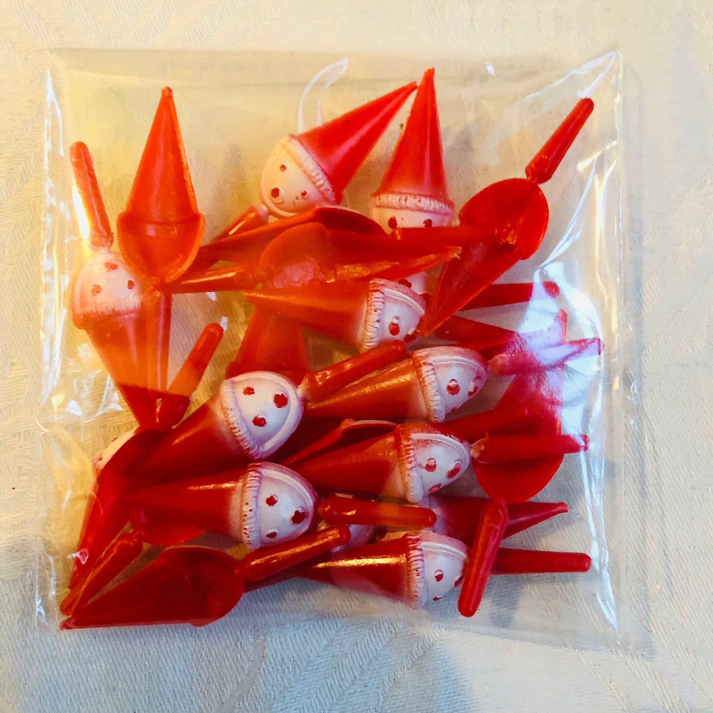 1960s Vintage Plastic Santa Picks X 23 - Etsy