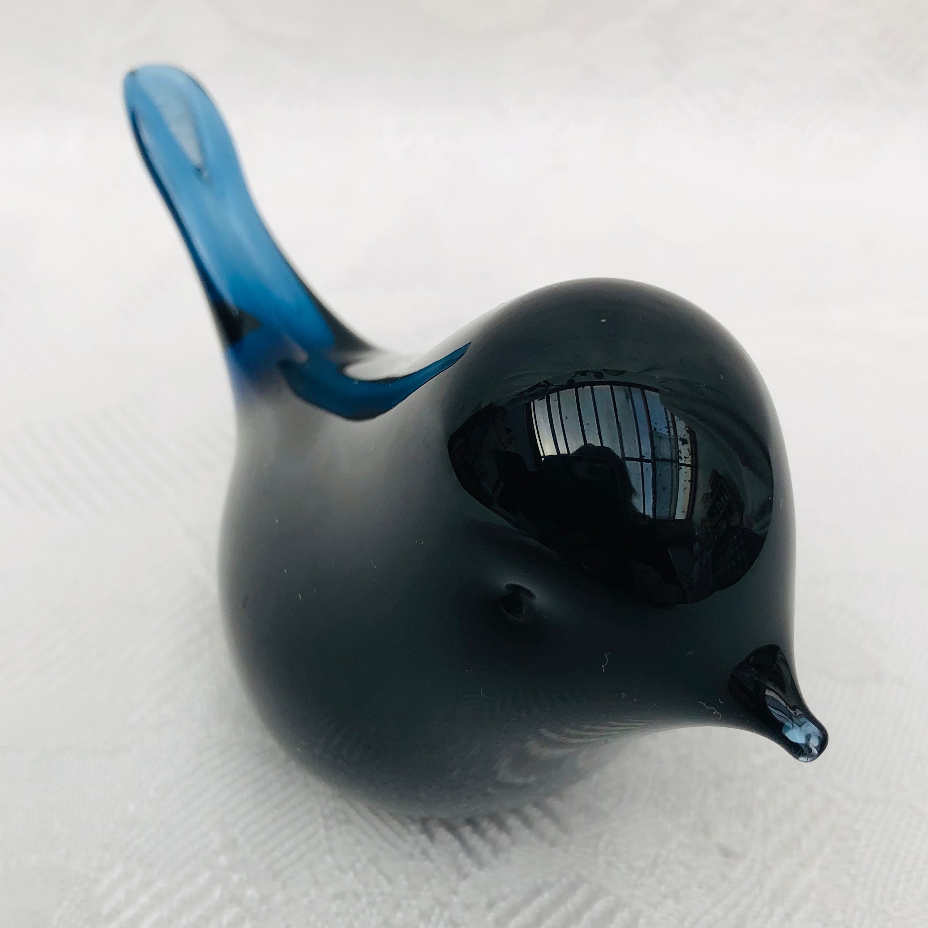 Midcentury Art Glass, Blue Glass Bird Paperweight, Wedgwood England - Etsy