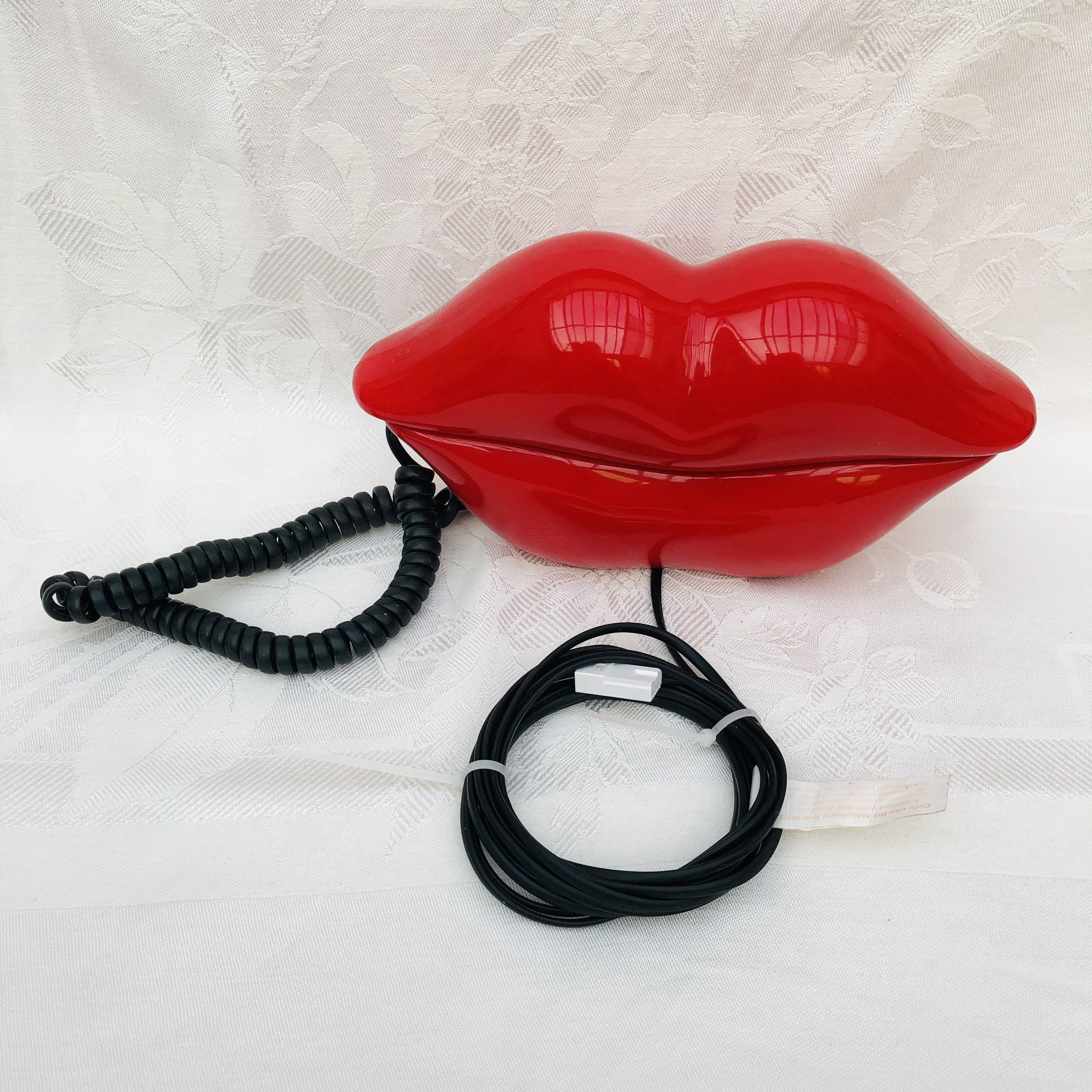 1980s Iconic Red Lips, Telephone, Tested in Full Working Order, Vintage ...