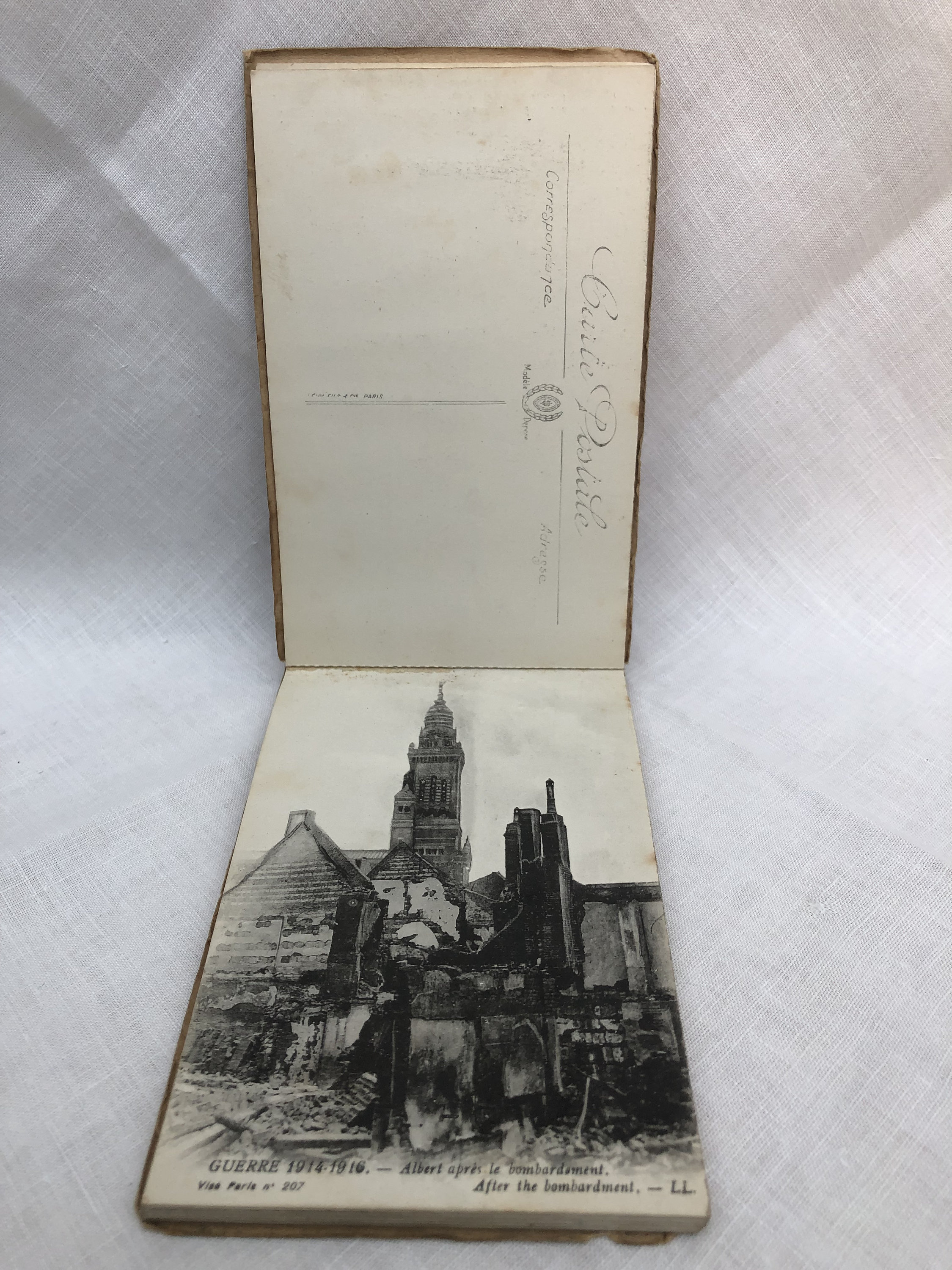 Antique WW1 1914-1916 “albert, Apres Le Bombardement” French Series of ...