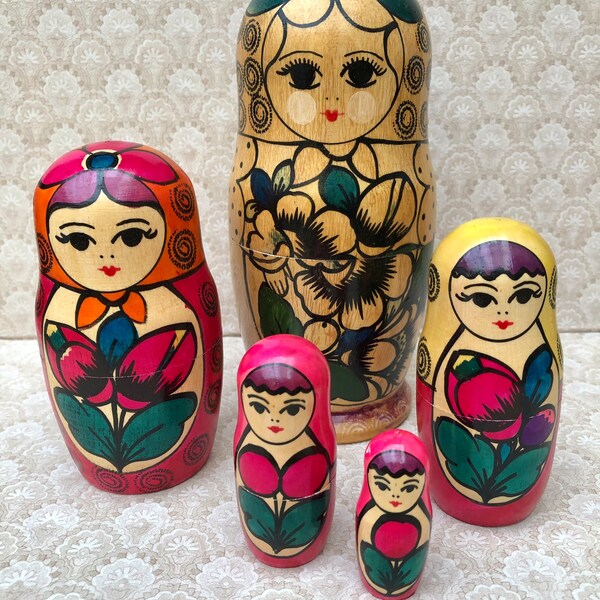 Vintage Nesting Doll - Etsy UK