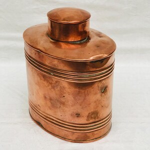 1920s Art Nouveau, Copper Tea Caddy, Antique Arts & Crafts Collectable ...