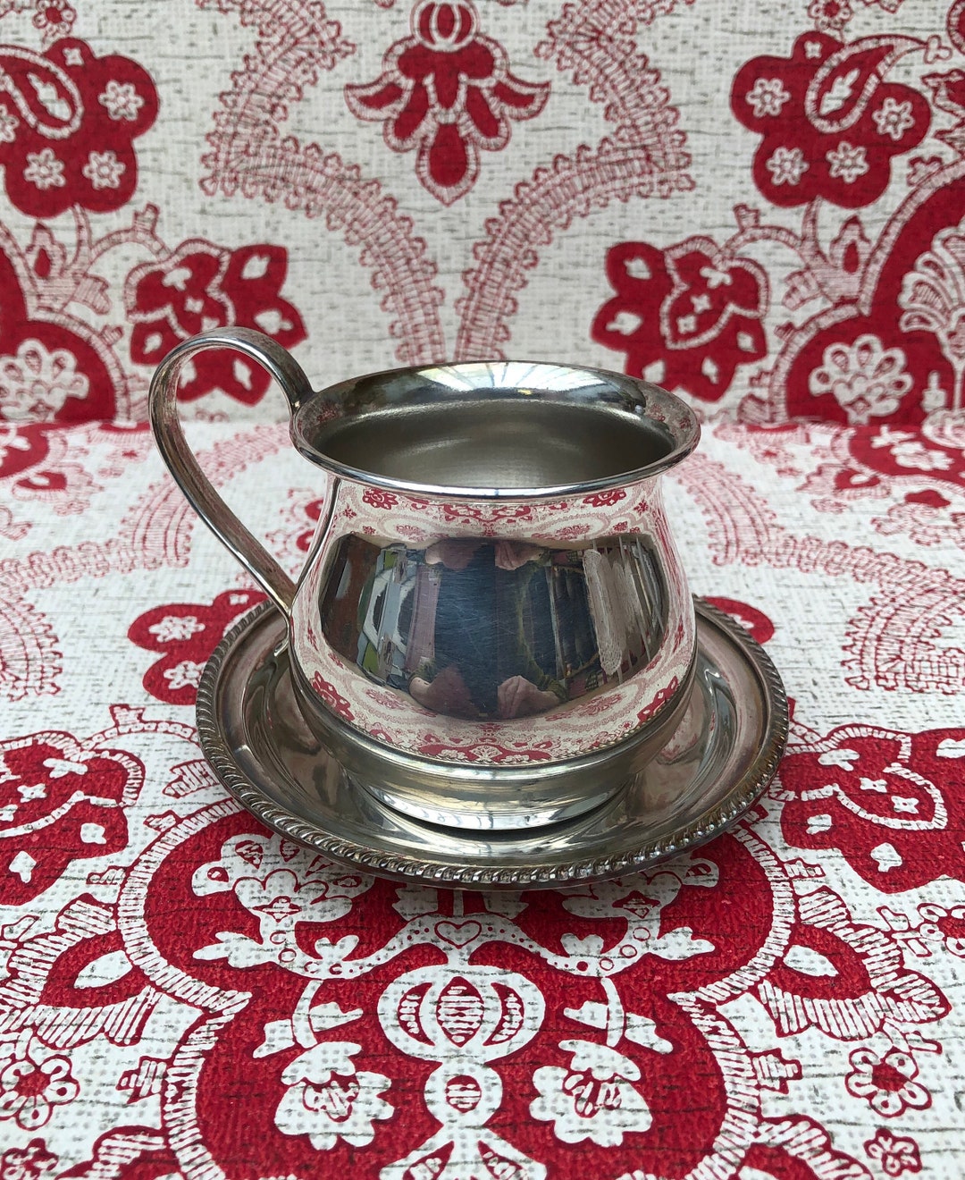 Antique Sheffield Silver Plate Cup & Saucer E.P on Copper - Etsy