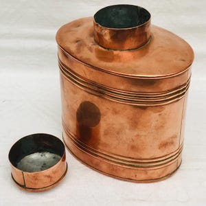 1920s Art Nouveau, Copper Tea Caddy, Antique Arts & Crafts Collectable ...