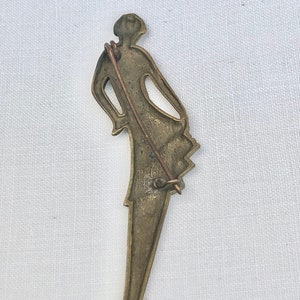 Genuine Art Deco Flapper Girl, Metal Brooch, 1930s - Etsy