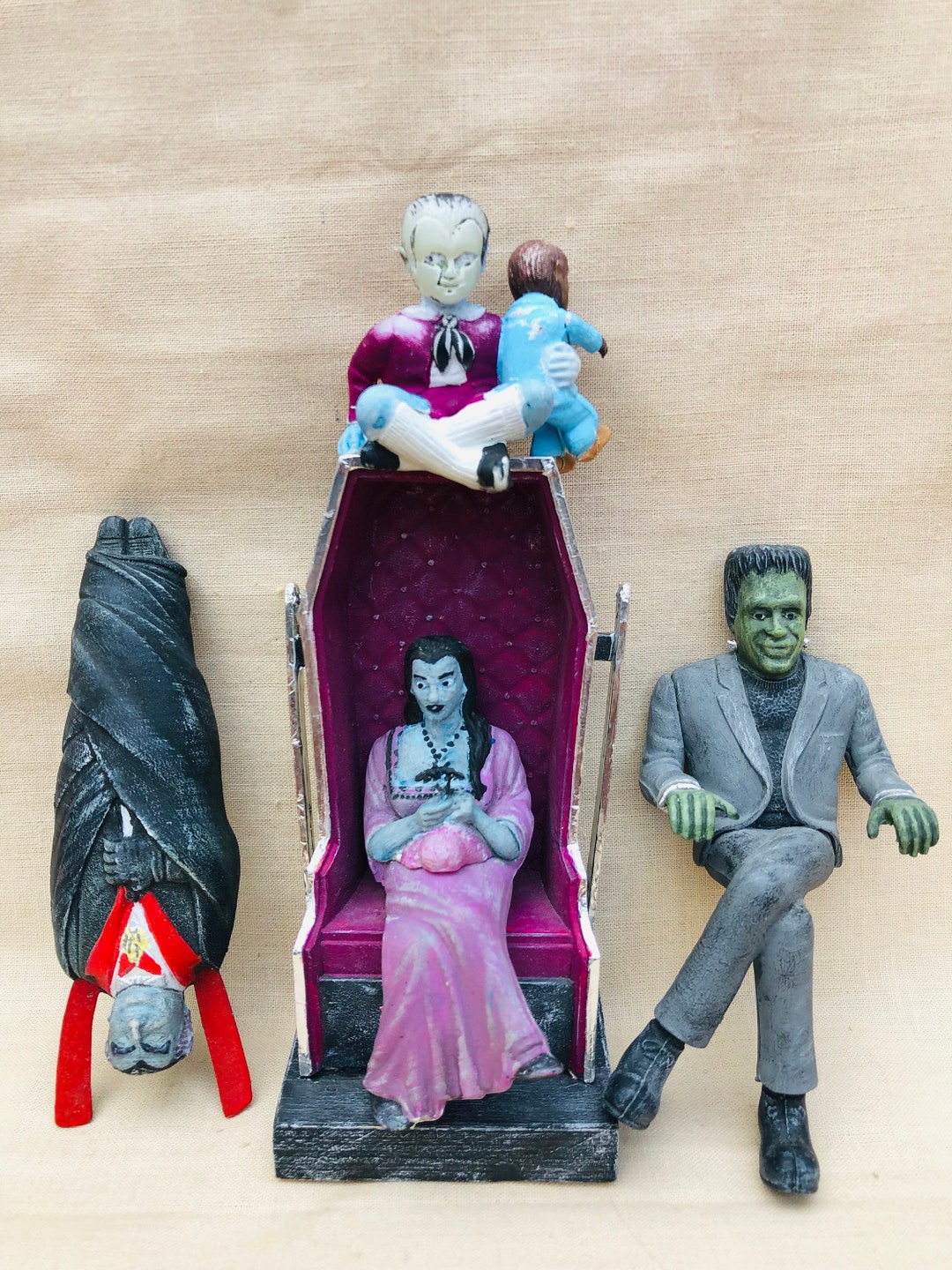 Vintage 1960s the Munsters Plastic Model Kit Figures - Etsy