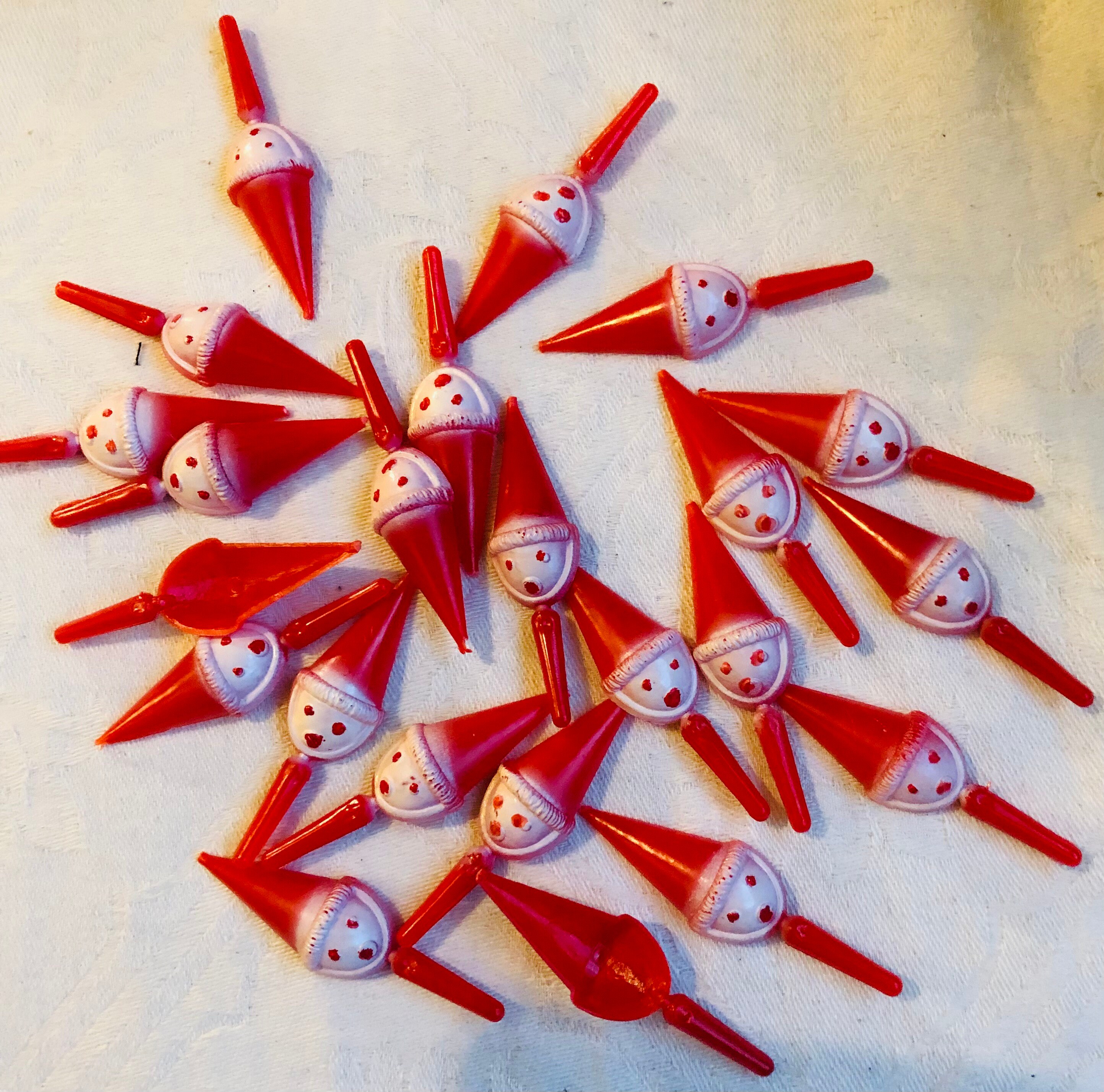 1960s Vintage Plastic Santa Picks X 23 - Etsy