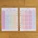 Pastel Rainbow 1 Month Calendar A5 Month on Two Pages PDF File - Etsy