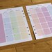 Pastel Rainbow 1 Month Calendar A5 Month on Two Pages PDF File - Etsy