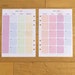 Pastel Rainbow 1 Month Calendar A5 Month on Two Pages PDF File - Etsy