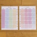 Pastel Rainbow 1 Month Calendar A5 Month on Two Pages PDF File - Etsy
