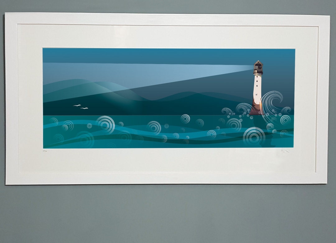 Bell Rock Lighthouse Print - Etsy