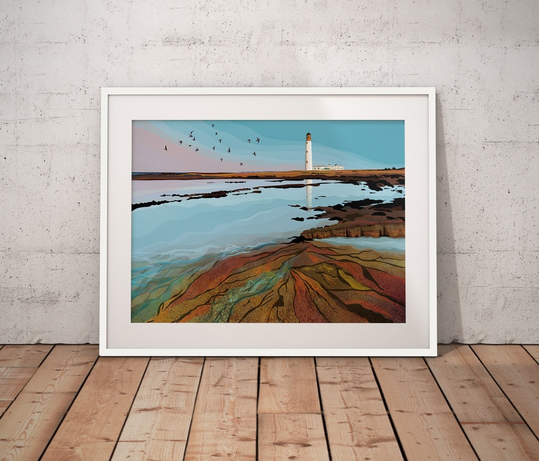 Barns Ness Lighthouse: Limited Edition Giclee Print - Etsy