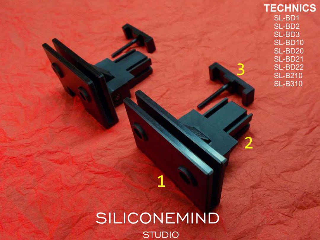 Hinges (x2) for Technics Sl-bd1, Sl-bd2, Sl-bd3, Sl-bd10, Sl-bd20, Sl ...