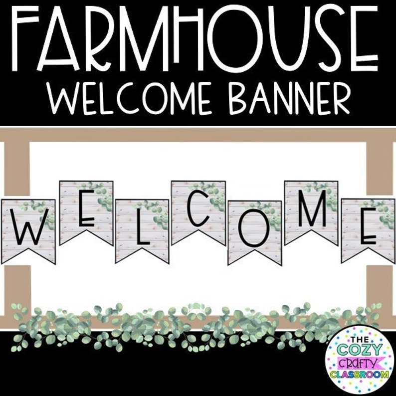 Farmhouse Welcome Banner - Etsy