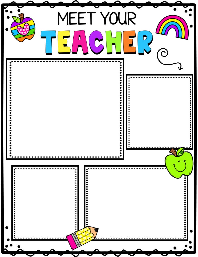 Meet the Teacher Letter Template Editable - Etsy