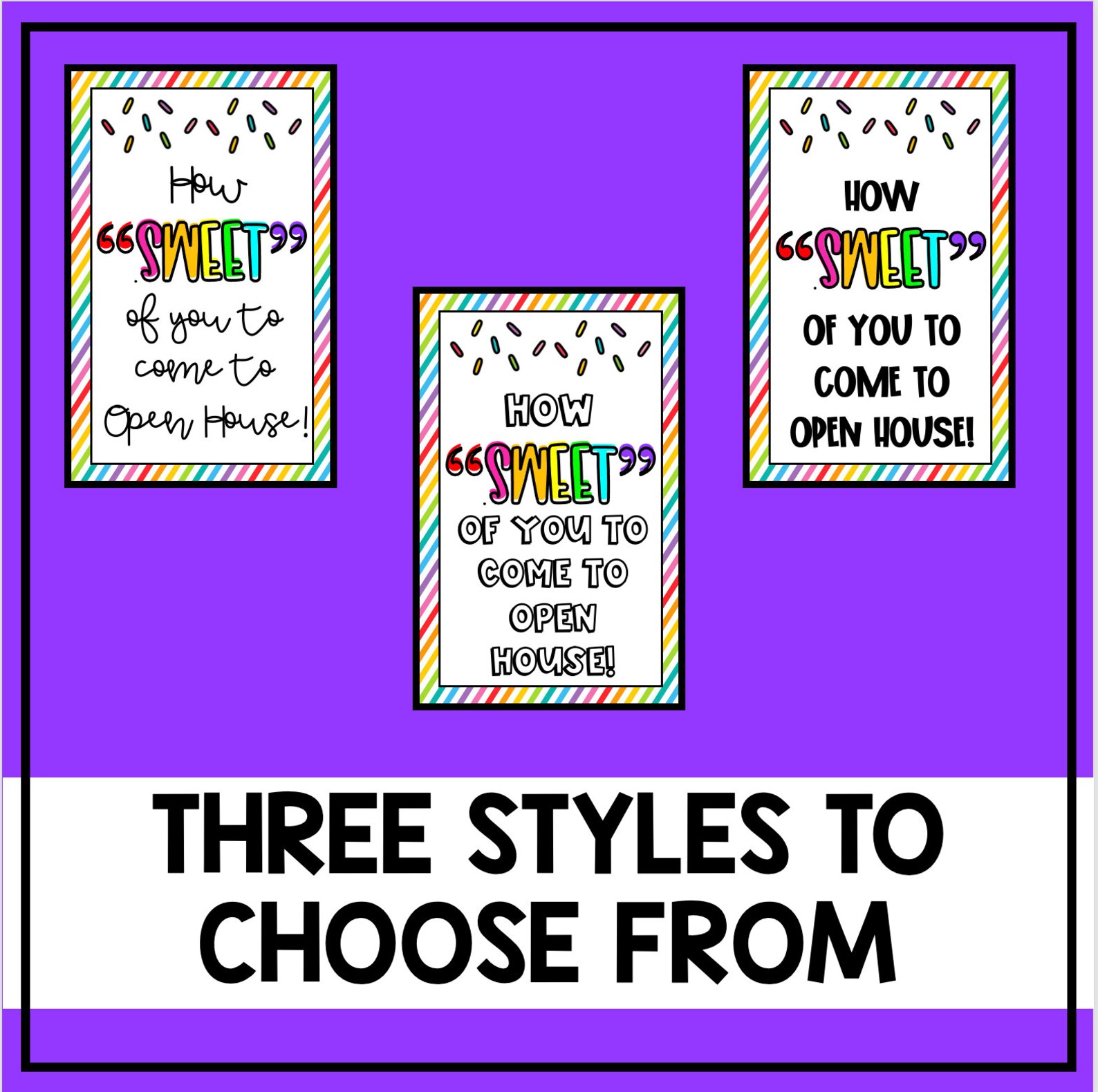 Open House Treat Tags - Etsy