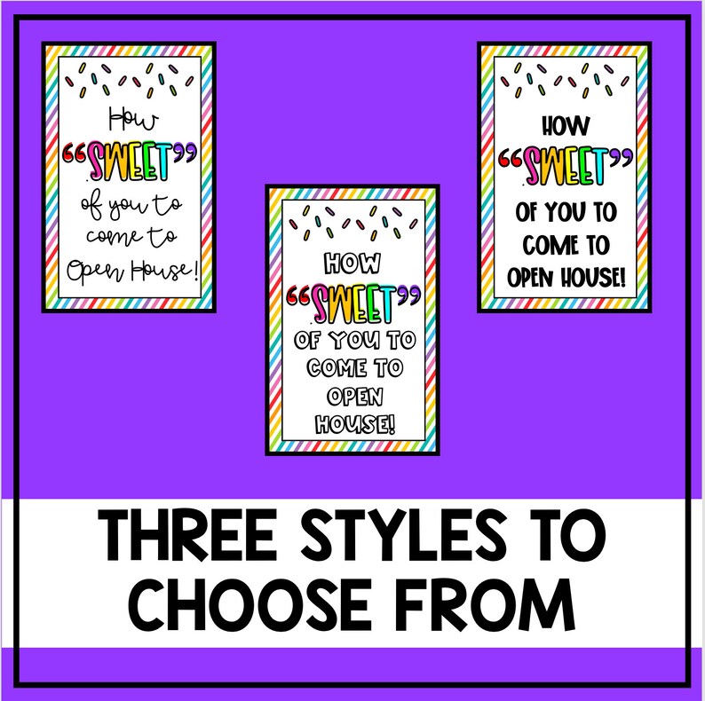 Open House Treat Tags - Etsy