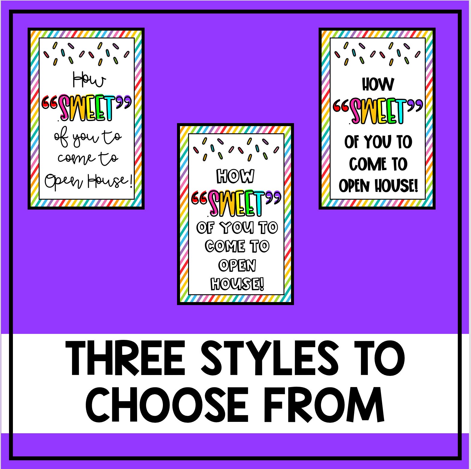 Open House Treat Tags - Etsy