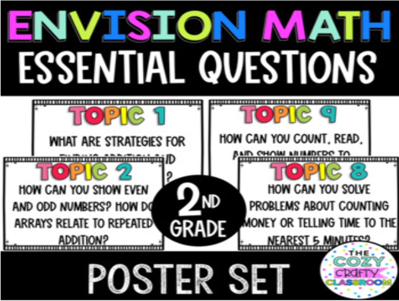 Envision Math Essential Question Posters (2nd Grade) - Etsy