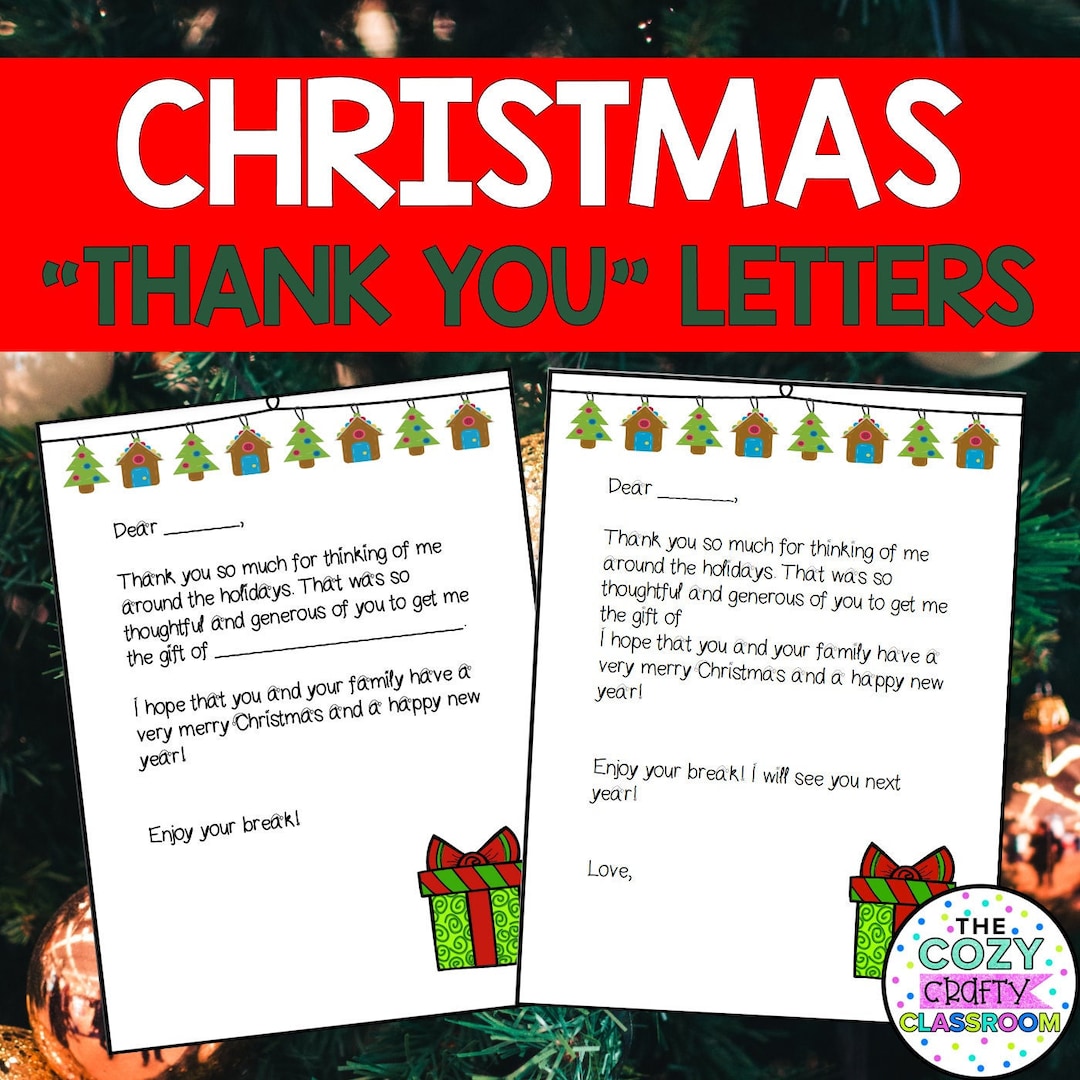 Christmas Thank You Letters to Students - Etsy