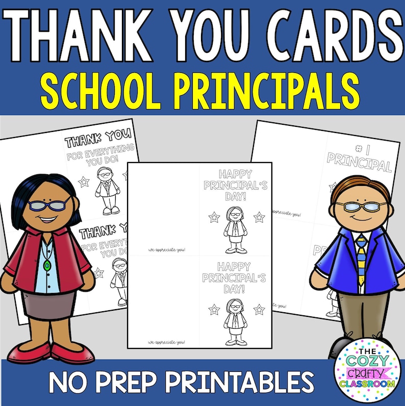 Thank You Cards Principal Day - Etsy