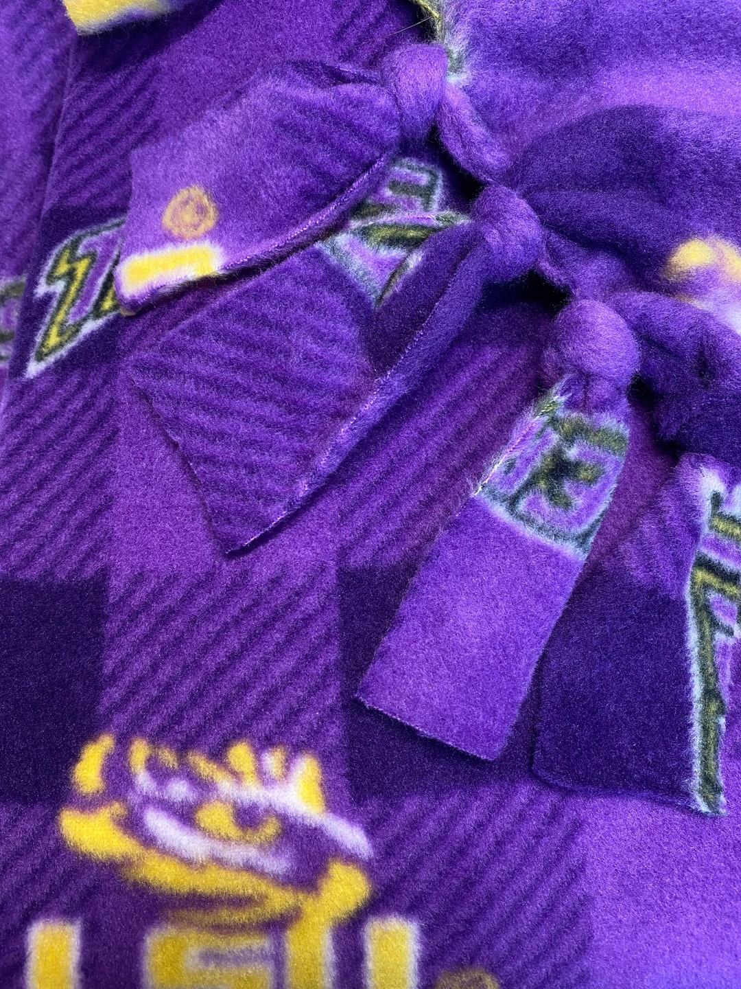 LSU Knot Baby Blanket - Etsy