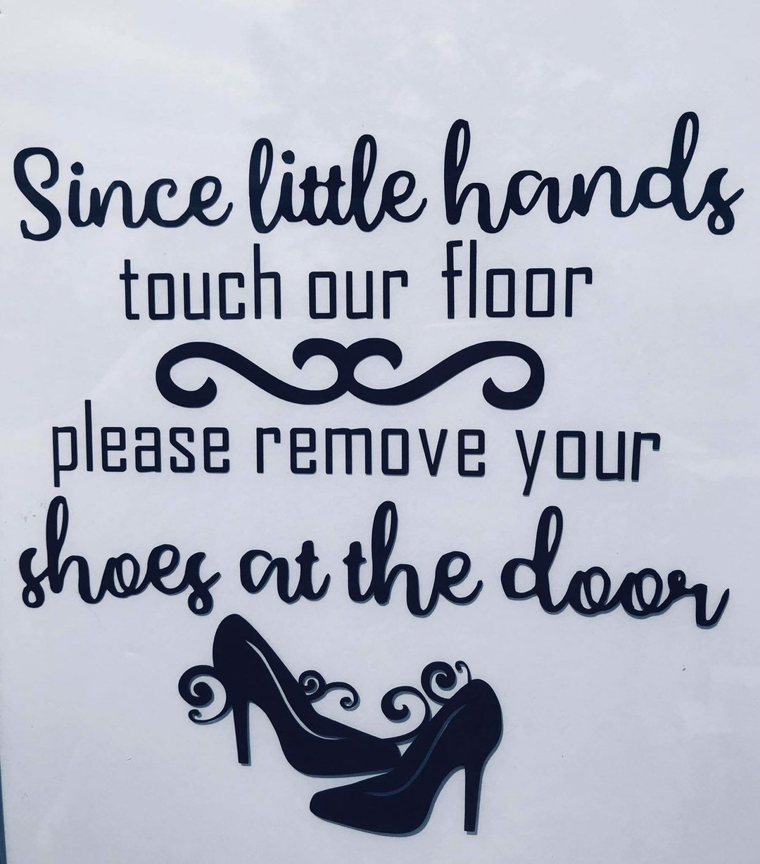 Remove Shoes Vinyl Sticker - Etsy