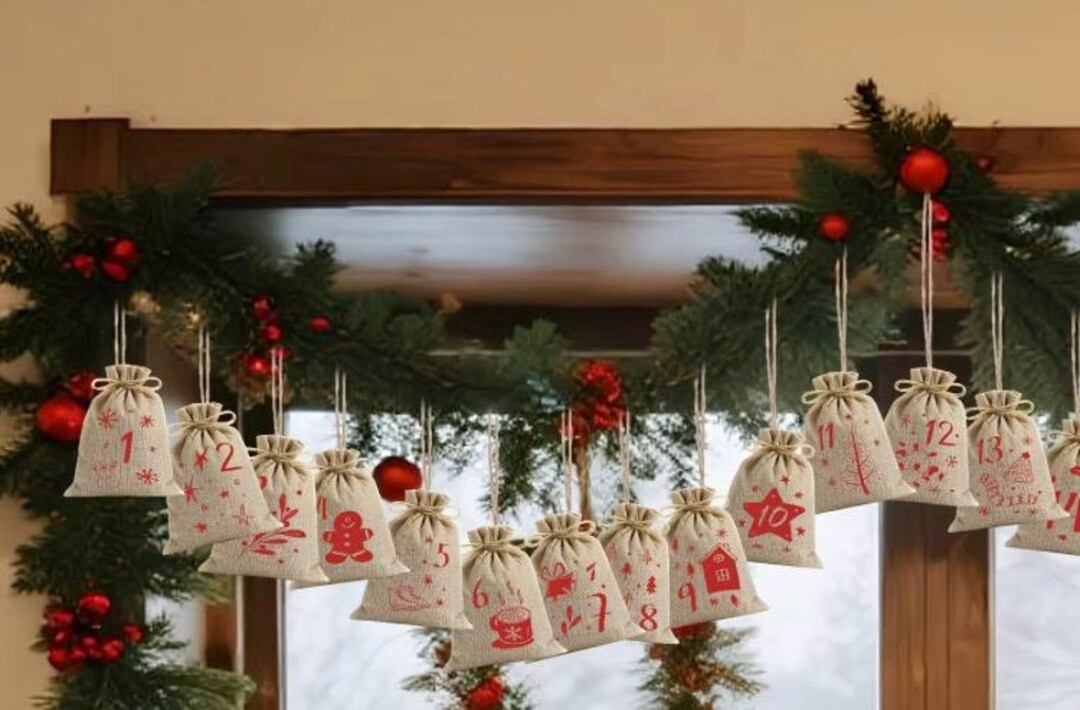 Christmas King Cole Tinsel Chunky Yarn Advent Calendar - Etsy