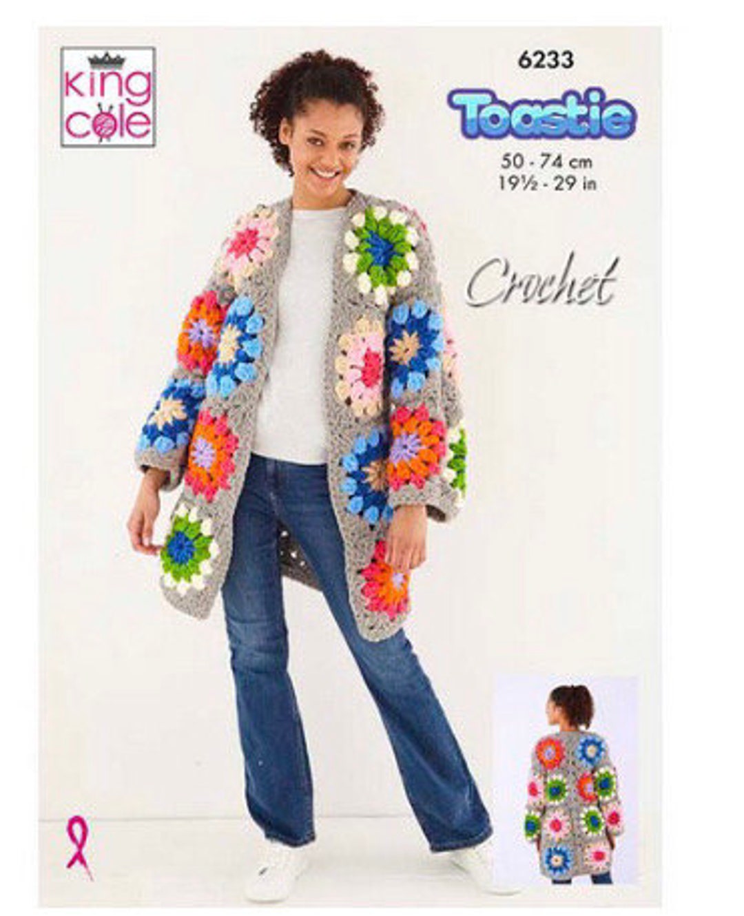 King Cole Toastie Chenille Coat Kit (includes Yarn and Pattern) Sizes S ...