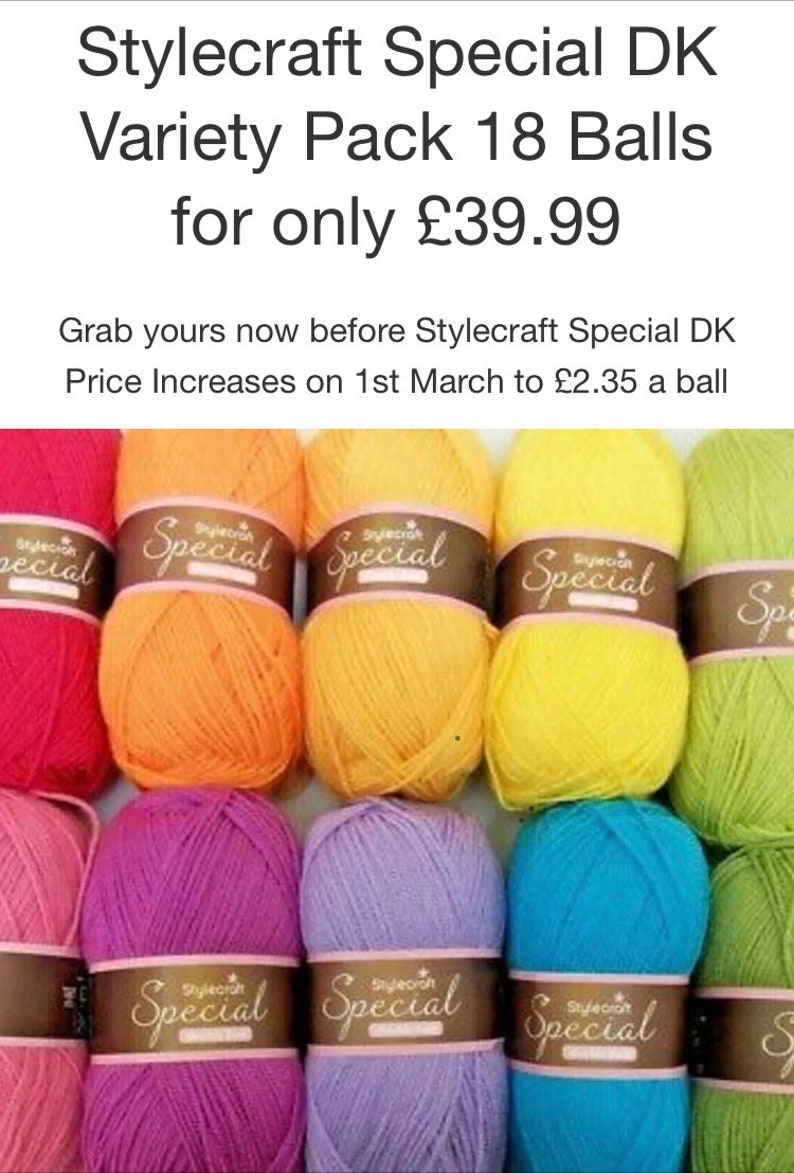 Stylecraft Special DK Yarn X 8 Balls - Etsy