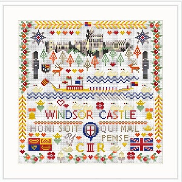 Castle Sampler Cross Stitch - Etsy