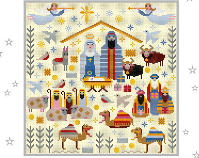 Cut Thru Nativity Cross Stitch Kit by Bothy Threads, Christmas Cross ...