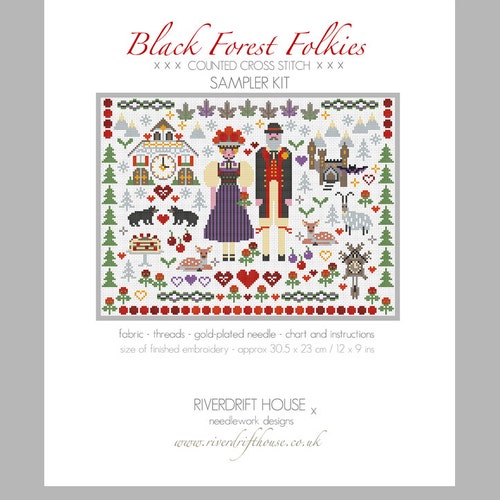 CROSS STITCH KIT Yellow House Sampler by Riverdrift House - Etsy