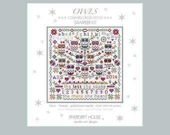 CROSS STITCH KIT aida Version Inca Sampler by Riverdrift | Etsy