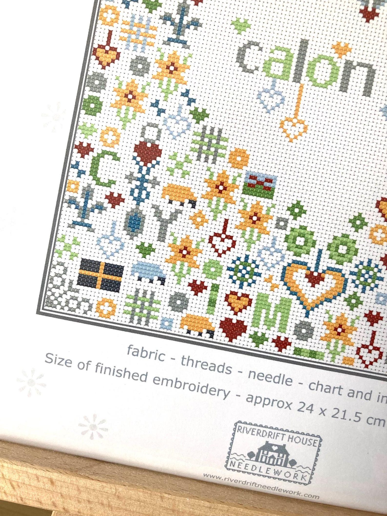 CROSS STITCH KIT Calon Lan (pure Heart) Welsh Sampler by Riverdrift ...