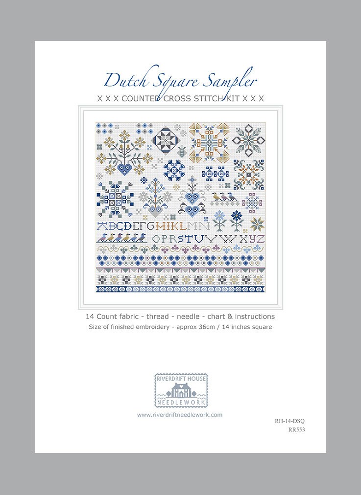 CROSS STITCH KIT Dutch Square Sampler by Riverdrift House - Etsy UK