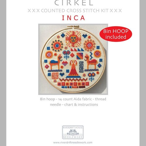 CROSS STITCH KIT aida Version Inca Sampler by Riverdrift - Etsy UK