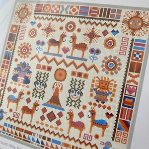 CROSS STITCH KIT (aida Version) Inca Sampler by Riverdrift House - Etsy