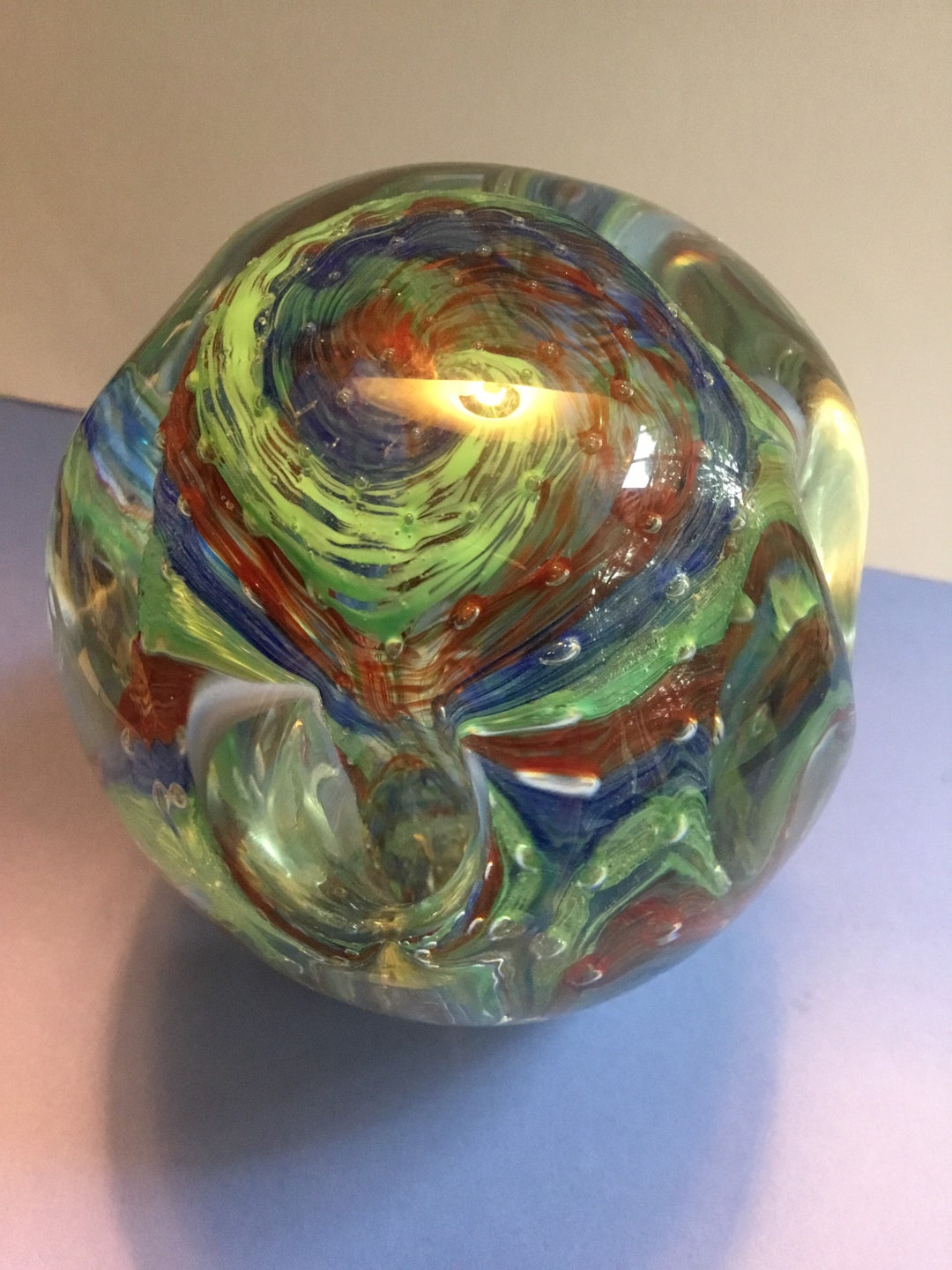 Unusual Paperweight by West Virginia Studio, Pen Holder Paper Weight ...