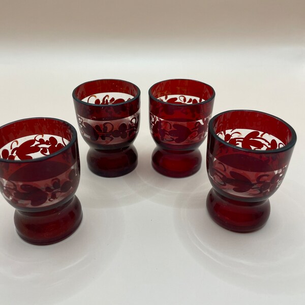 Bright Red Glasses - Etsy