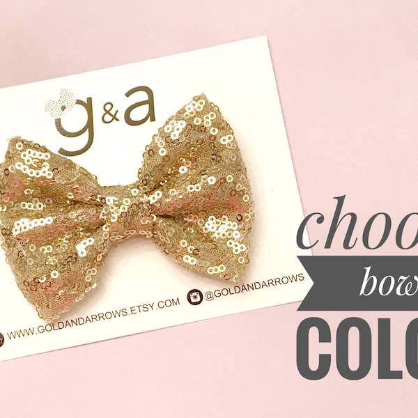 Mini Sequin Bow - Etsy