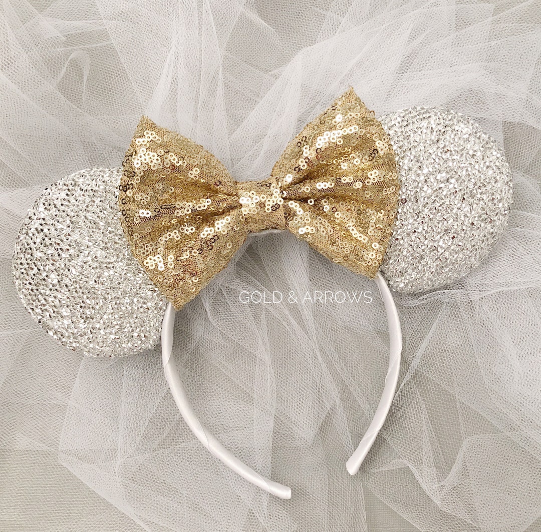 Bride Minnie Ears, Minnie Bride Ears, Disney Ears, Mickey Ears Headband ...