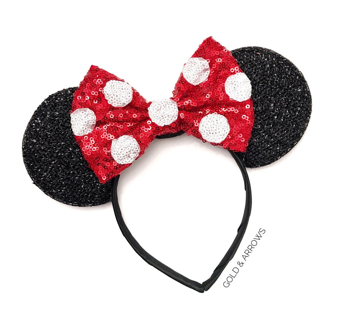 Polka Dot Minnie Ears - Polka Dot Mickey Ears - Minnie Polka Dot Mickey ...