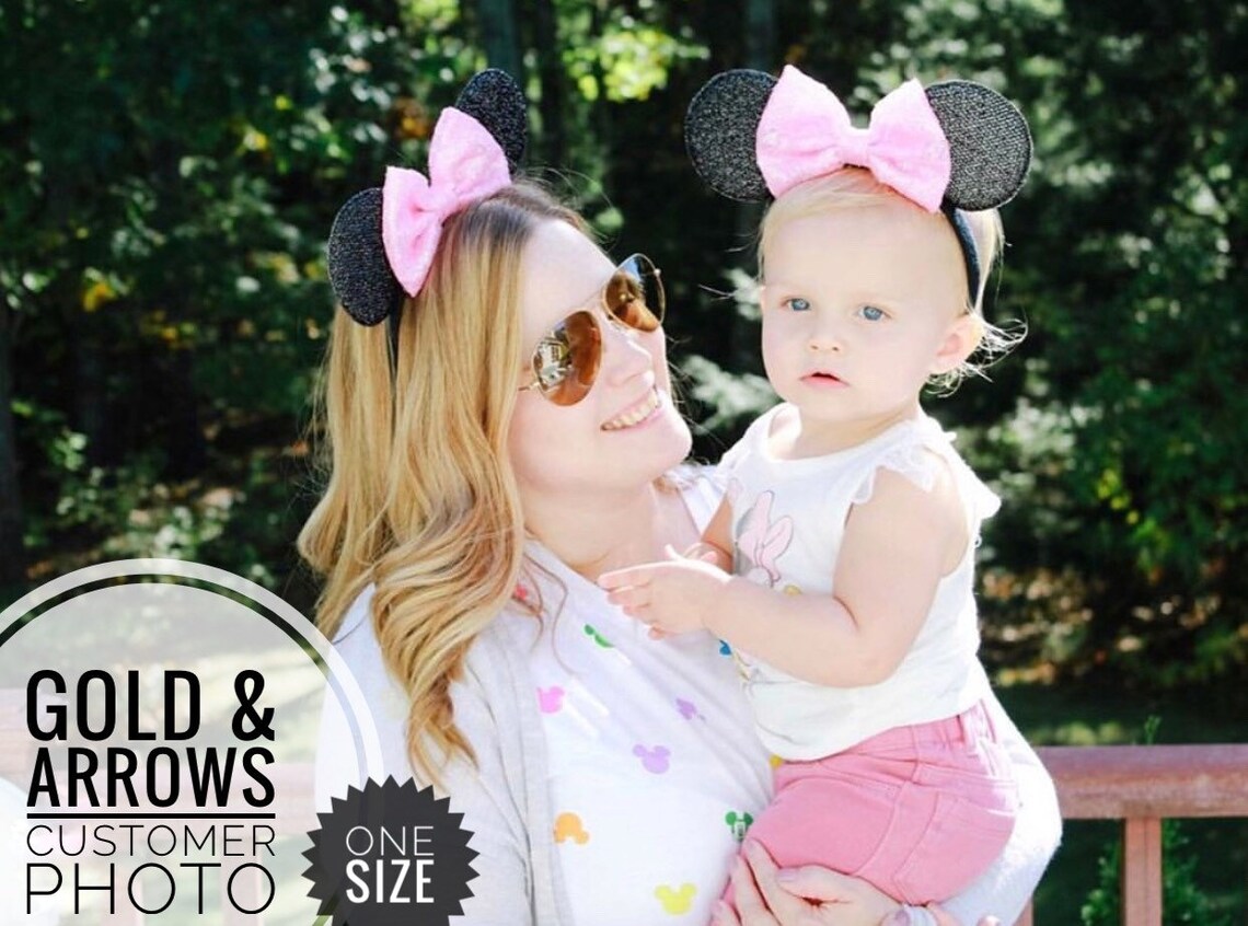 Hot Pink Minnie Ears Minnie Mouse Ears Mickey Ears - Etsy