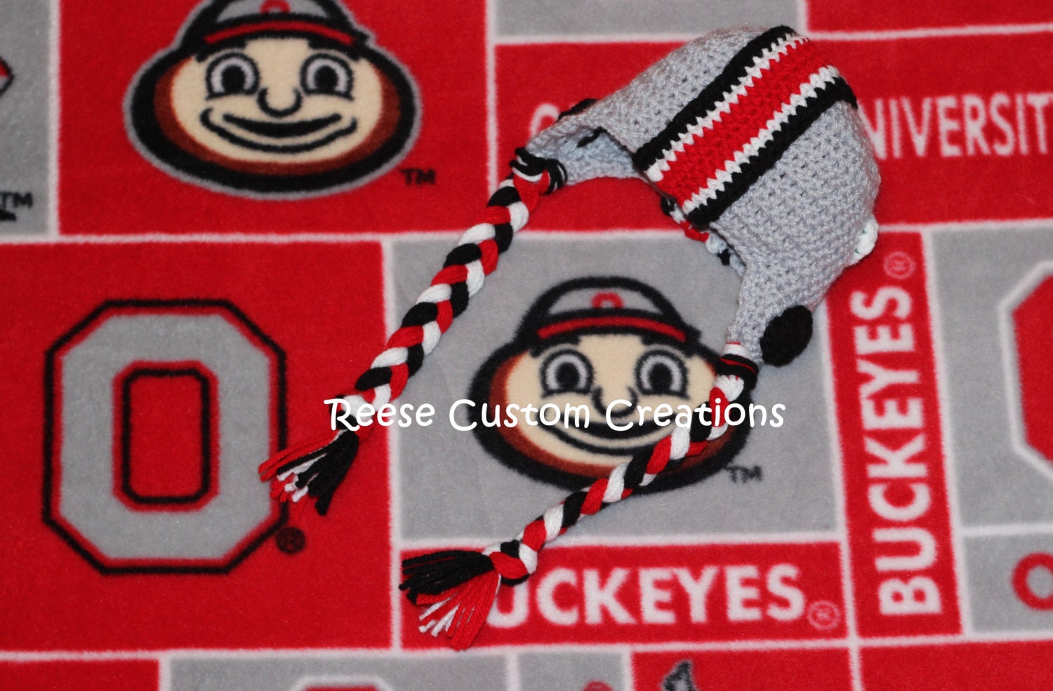 Crochet Ohio State Hat Buckeyes Helmet Hat Inspired- 5-7 Day Lead Time ...